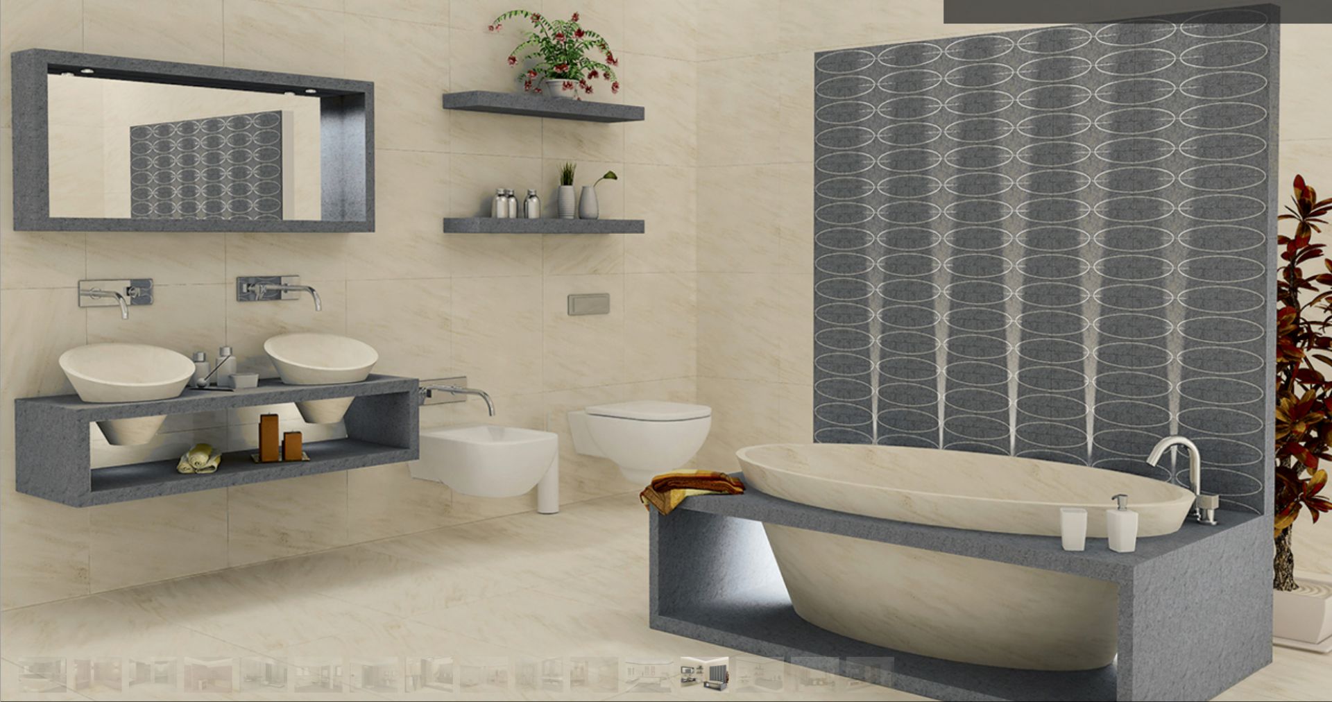Design Natursteinbad - Farbe: Schwarz | Material: Onyx